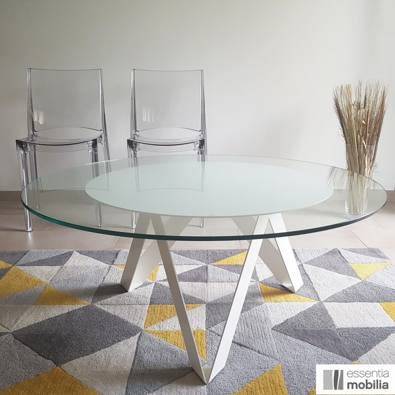 Table Ronde 100 Cm En Verre at Robert Bence blog